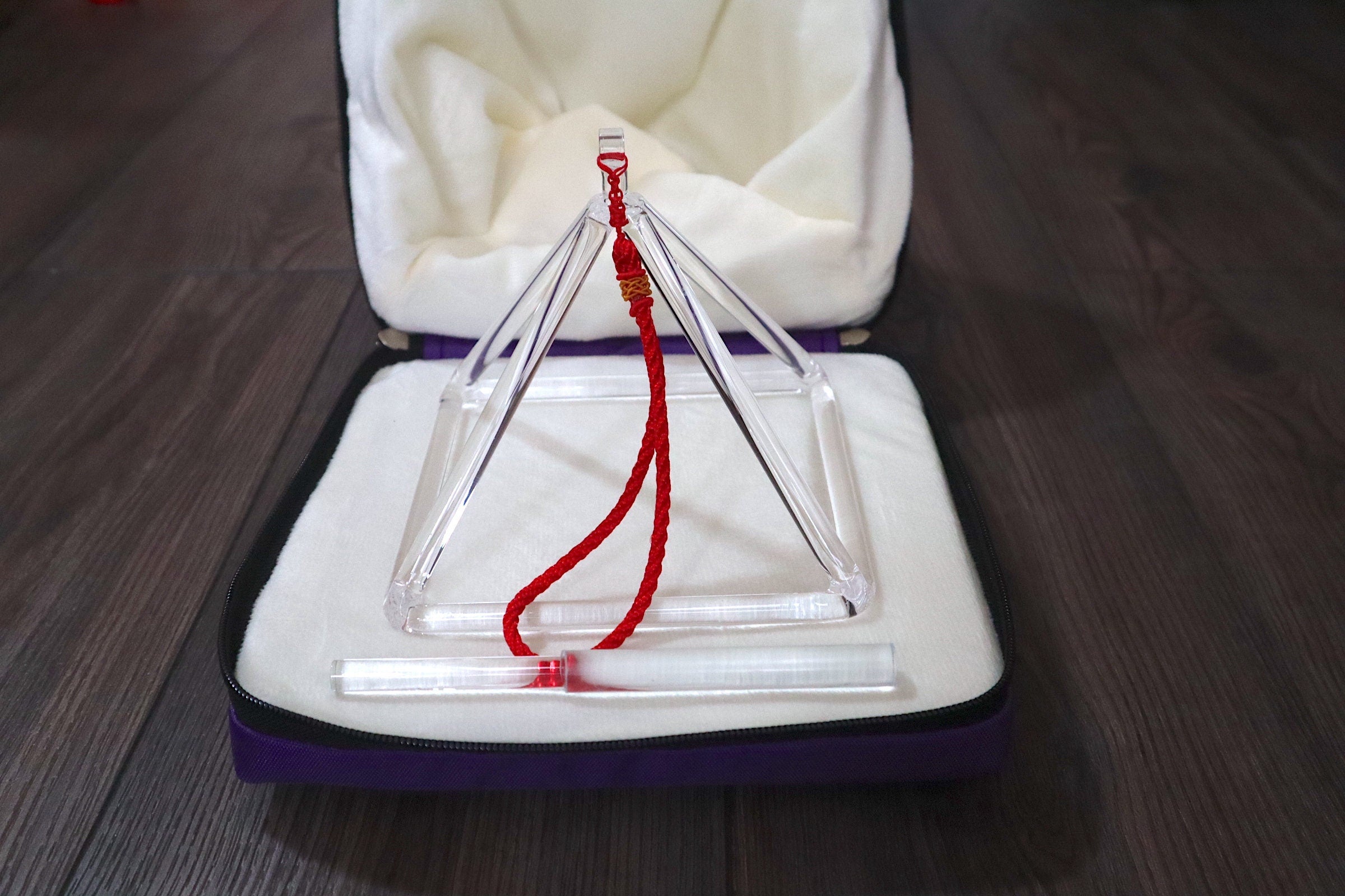 6” Clear Quartz Crystal Singing Pyramid Sound Healing Musical ...